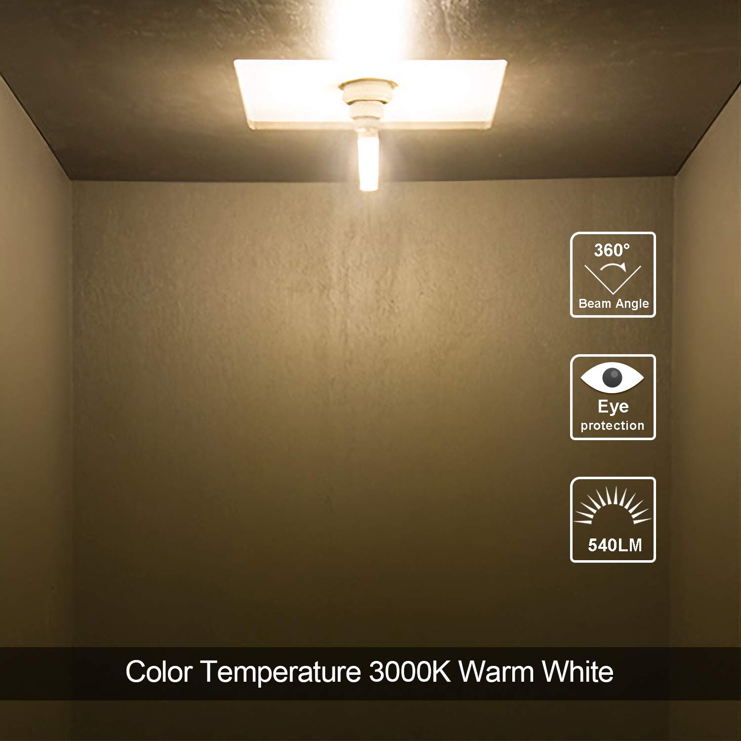 Eco.Luma G9 LED Bulb Dimmable, Warm White, 6W Equivalent 40W, 50W, 60W Halogen, 3000K, 540LM Light, AC 120V CRI 82, G9 Base (Soft Warm White, 6PCs)