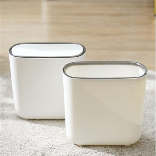 Narrow Shape Trash Can with Lid Garbage Bin Encouraging Efficient Waste Disposal and Odor Management