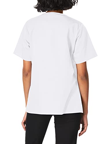 WonderWink Women's Wonderwork Short Sleeve Snap Jacket, White, X-Large