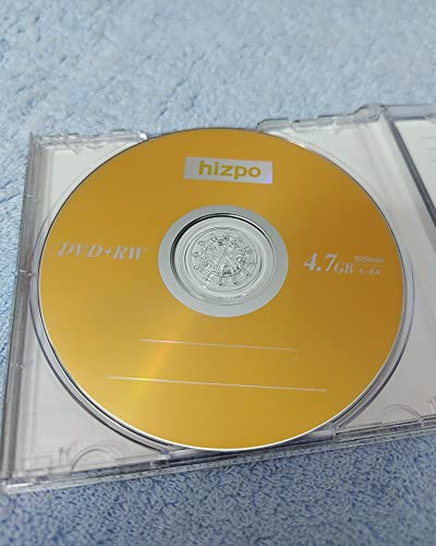 Hizpo Blank Burnable DVD,Rewritable Recording Format Superior Archival Life 4.7Gb DVD+RW Disc Archive and Capture High Capacity Files.