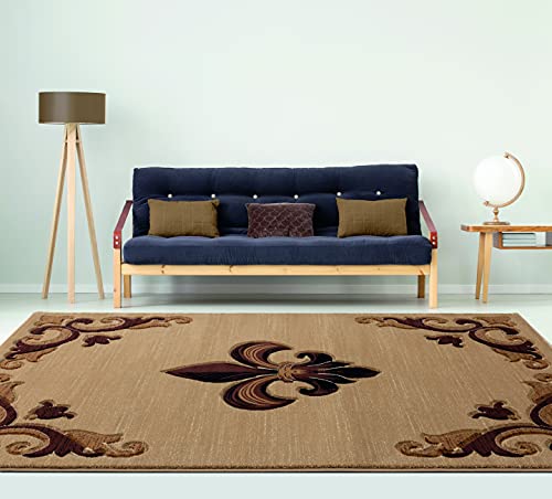 United Weavers of America Bristol Barnsley Beige Mat Rug, 2'7" x 4'2"