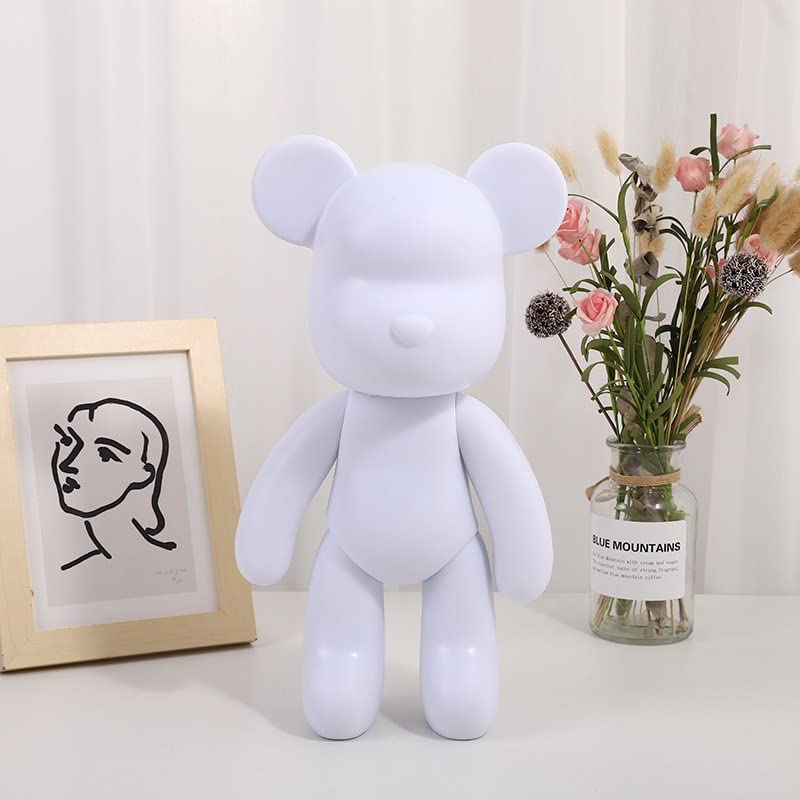 LIYJTK DIY Painting Fluid Violent Bear, Diamonds Painting Encrusted Dyeing Hand Made DIY Graffiti Vinyl Violent Bear Doll Creative Home Decoration Doll Gift for Birthday