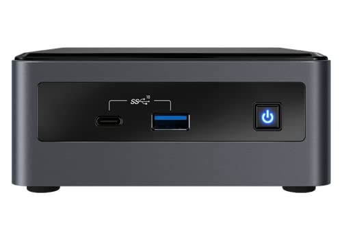 Intel NUC NUC10i7FNH1 Mini PC/HTPC, Six-Core i7- Up to 4.7GHz, DDR4 RAM Expandable up to 32GB + 1TB Name Brand NVMe M.2 SSD, WiFi, Bluetooth 5.0, Thunderbolt 3, 4K Support, Triple Monitor Capable