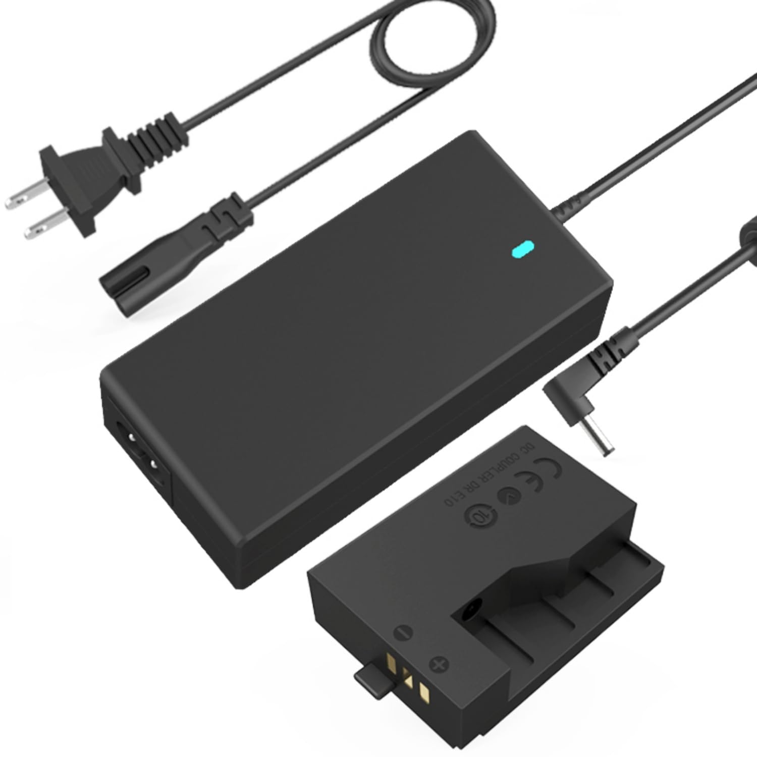 F1TP ACK-E10 AC Power Supply Adapter DR-E10 Dummy Battery Kit Replace LP-E10 Battery for Canon EOS Rebel T3 T5 T6 T7 1100D 1200D 1300D 1500D 2000D Cameras