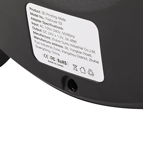 Oumefar 3D Printer Consumables Drying Box, 100β240V Adjustable Temp and Time Touch Screen Easy to Operate ABS Shell PLA Filament Dryer for Removing Moisture(JP Plug) Mechanicalcomponents