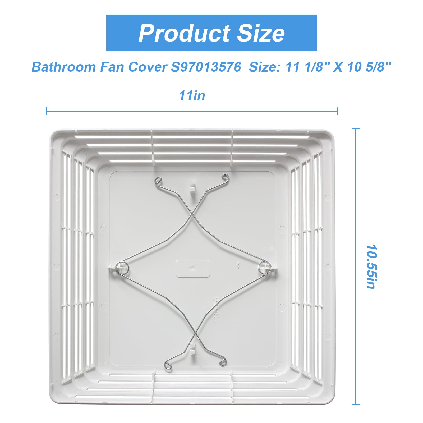 UYZO S97013576 Bathroom Fan Cover Grille Fits For Broan NuTone Bathroom Fans 2684F 576 676 684 684NT