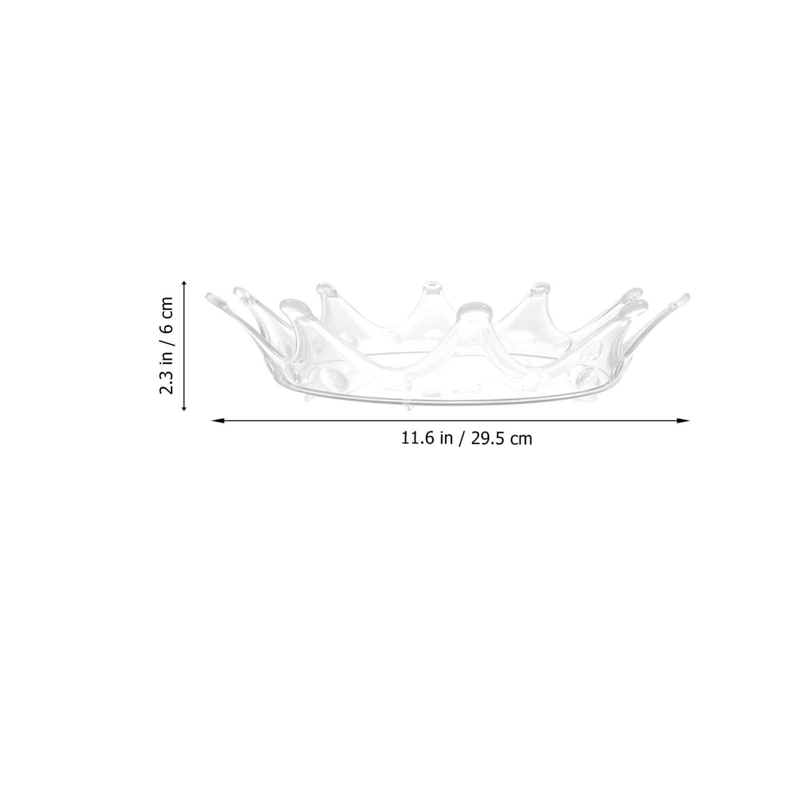 Hemoton Appetizer Plates Fruit Plate Food Serving Plate Plastic Shaped Nut Tray Snack Tray Dessert Appetizer Platter Tray Dish Bowl Candy Basket Sundries Organizer Transparent Salad Plates