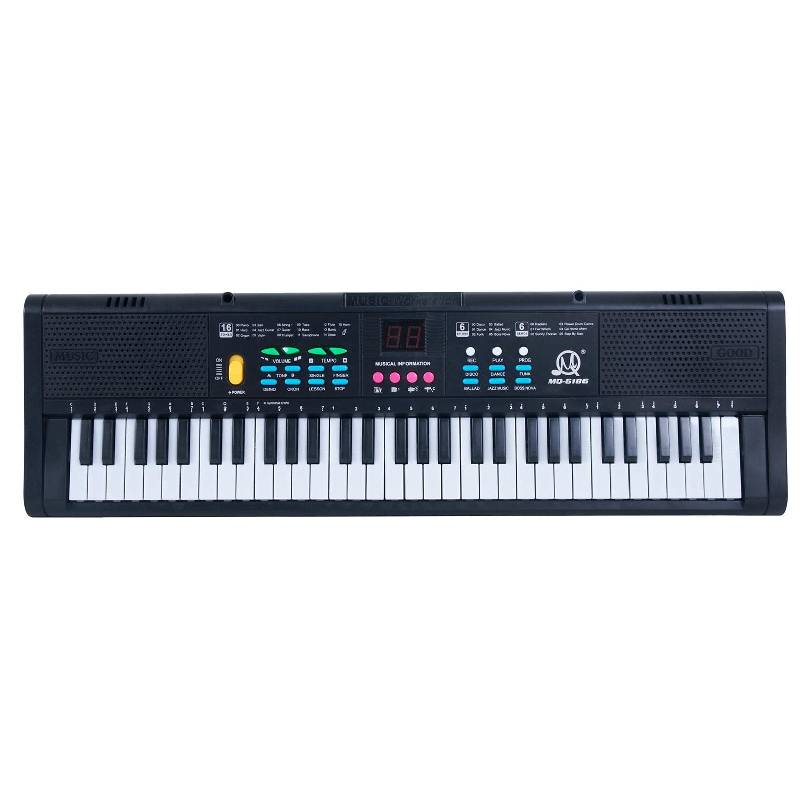 harayaa Digital Music Piano Keyboard Portable Musical for Beginner Stage Gifts