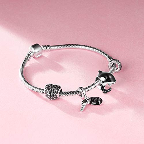 EvesCity Genuine Bolenvi 925 Sterling Silver Orca Whale Dolphin Ocra Charm Beads Pendants for Charms Bracelets & Necklace