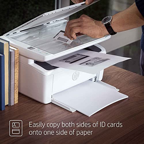 HP Laserjet MFP M140we Wireless All-in-One Monochrome Laser Printer for Home Office, White - Print Copy Scan - 21ppm, 600 x 600 dpi, and Bonus 6 Months Instant Ink, Cbmou Printer_Cable