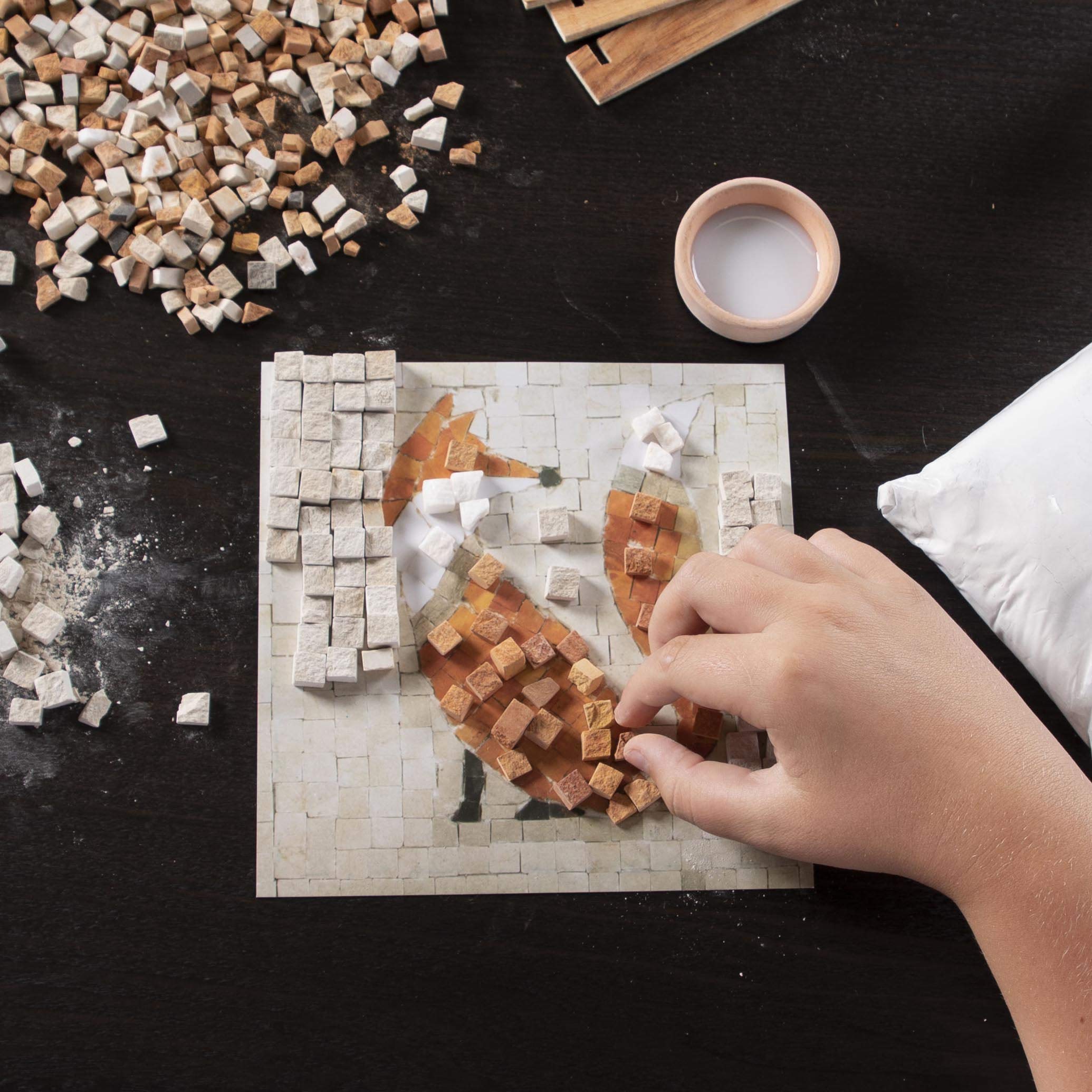 Fat Brain Toys Make a Real Mosaic Fox - DIY Arts & Crafts Kit for Kids Ages 8+