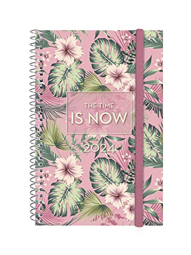 Finocam – Design Collection Now Spiral International Planner 2024 Horizontal Week View January 2024 – December 2024 (12 Months)