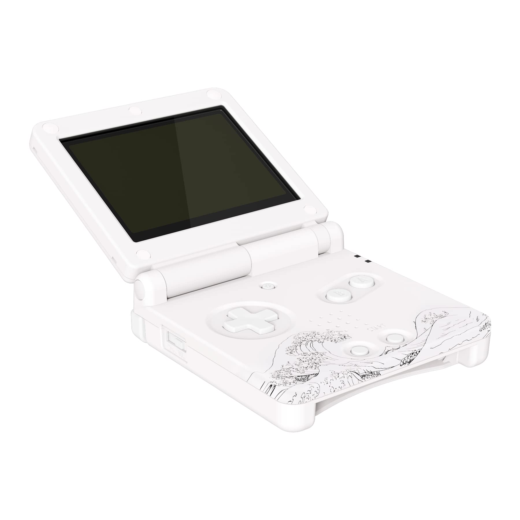 IPS Ready Upgraded eXtremeRate The Great Wave Custom Replacement Housing Shell for Gameboy Advance SP GBA SP β Compatible with Both IPS & Standard LCD β Console & Screen NOT Included