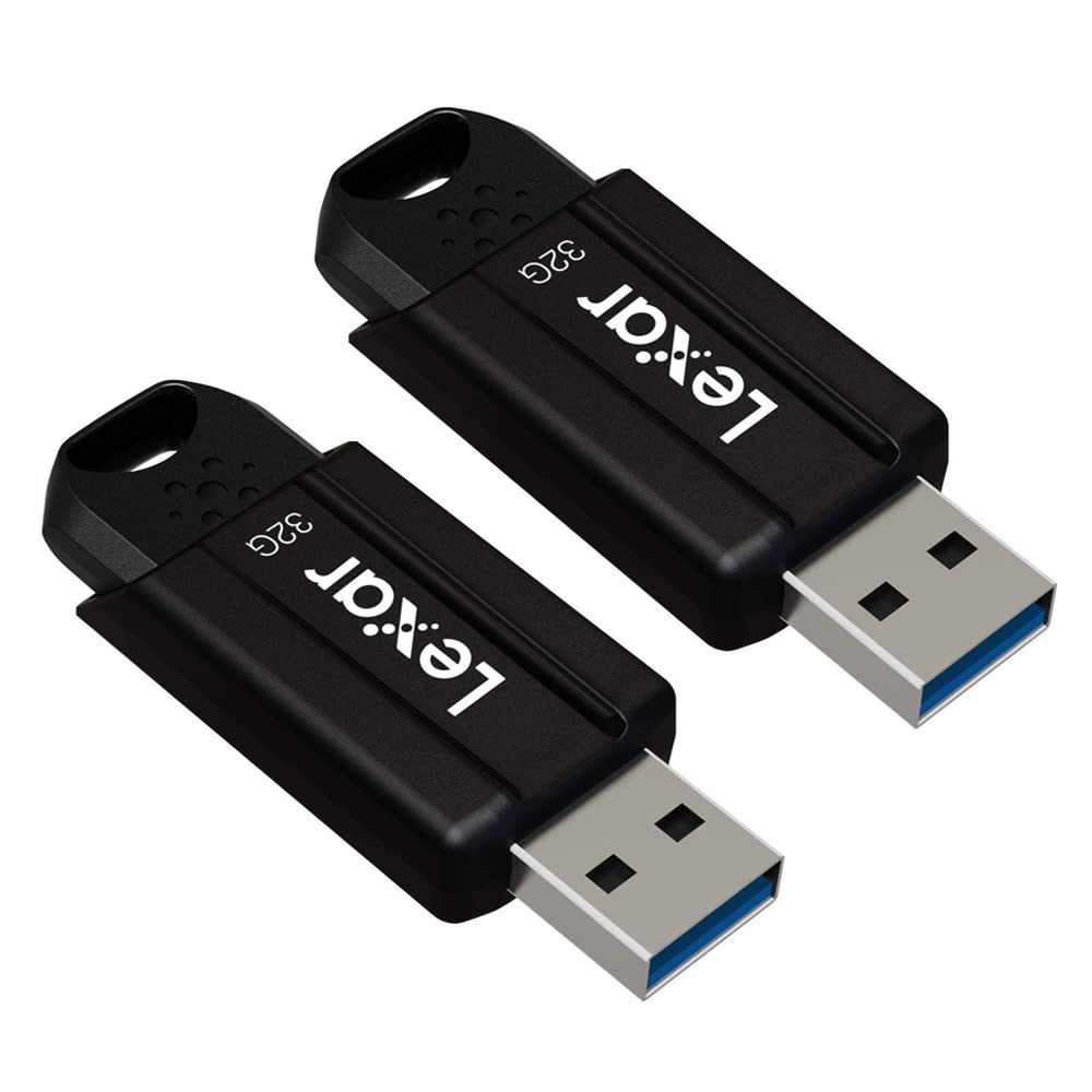 Lexar JumpDrive S80 USB 3.1 Flash Drive, 32G Black - (2-Pack)
