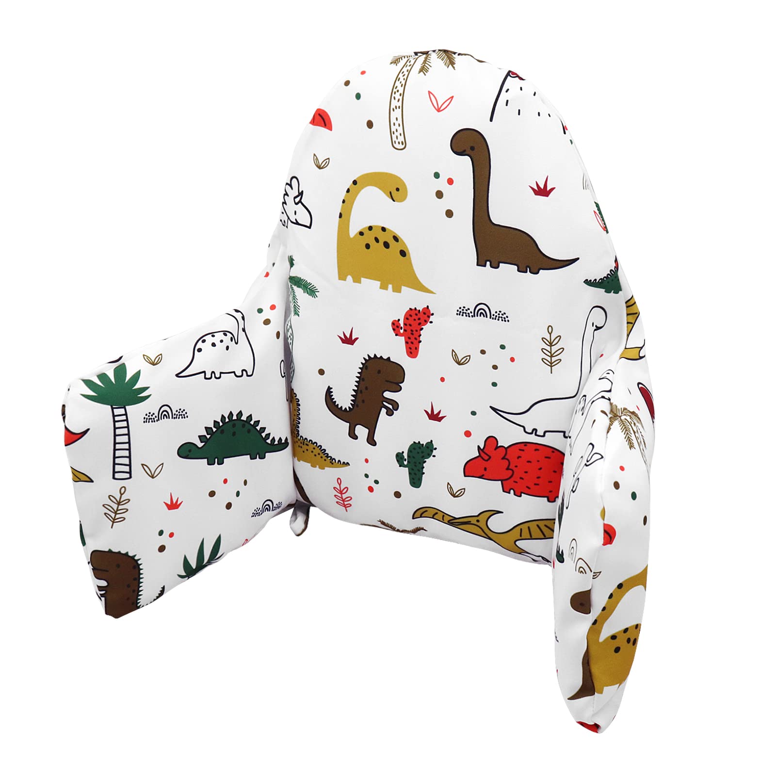 High Chair Cushion, New Type High Chair Cover Pad, Highchair Cushion for IKEA Antilop Highchair, Exquisite Edge Banding, Built-in Inflatable Cushion,Baby Sitting More Comfortable (Dinosaur Pattern)