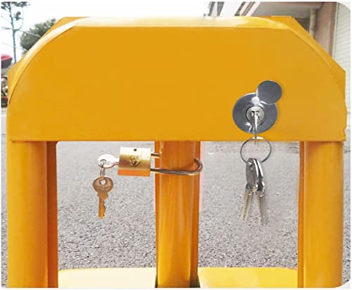 OUSIKA Parking Post, Parking Barrier, for Parking Lot Parking Space Lock,Car Ground Lock, Parking Space Lock, Parking Pile Parking Space Lock Bollard