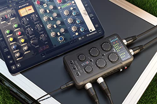 iRig Pro Quattro I/O 4-input USB audio interface digital voice recorder and audio mixer plus podcast equipment and field recording device for iPhone, iPad, Android, Mac, PC