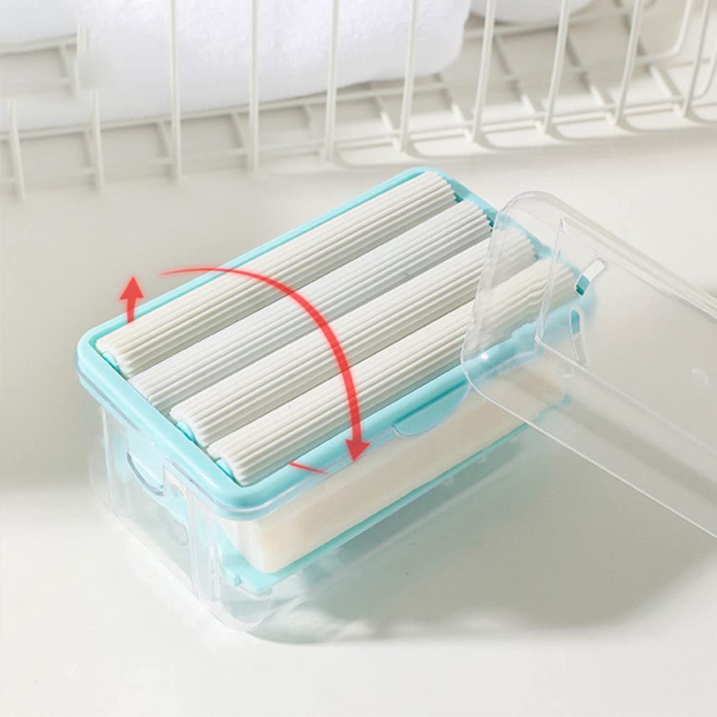 iplusmile Box Soap Box Soap Holder Travel Laundry Soap Containers Soap Dish Bar Soap Container Dish Soap Dispenser Laundry Soap Dispenser Soap Case Tray Take a Bath Plastic