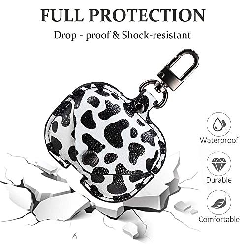 Nigaee Genuine Leather Case for AirPods Pro 2,Shockproof Protective Cover Compatible with Apple Airpods Pro 2nd Generation Charging Case (2022),Soft Headphone Cases for Women Men with Keychain(03)