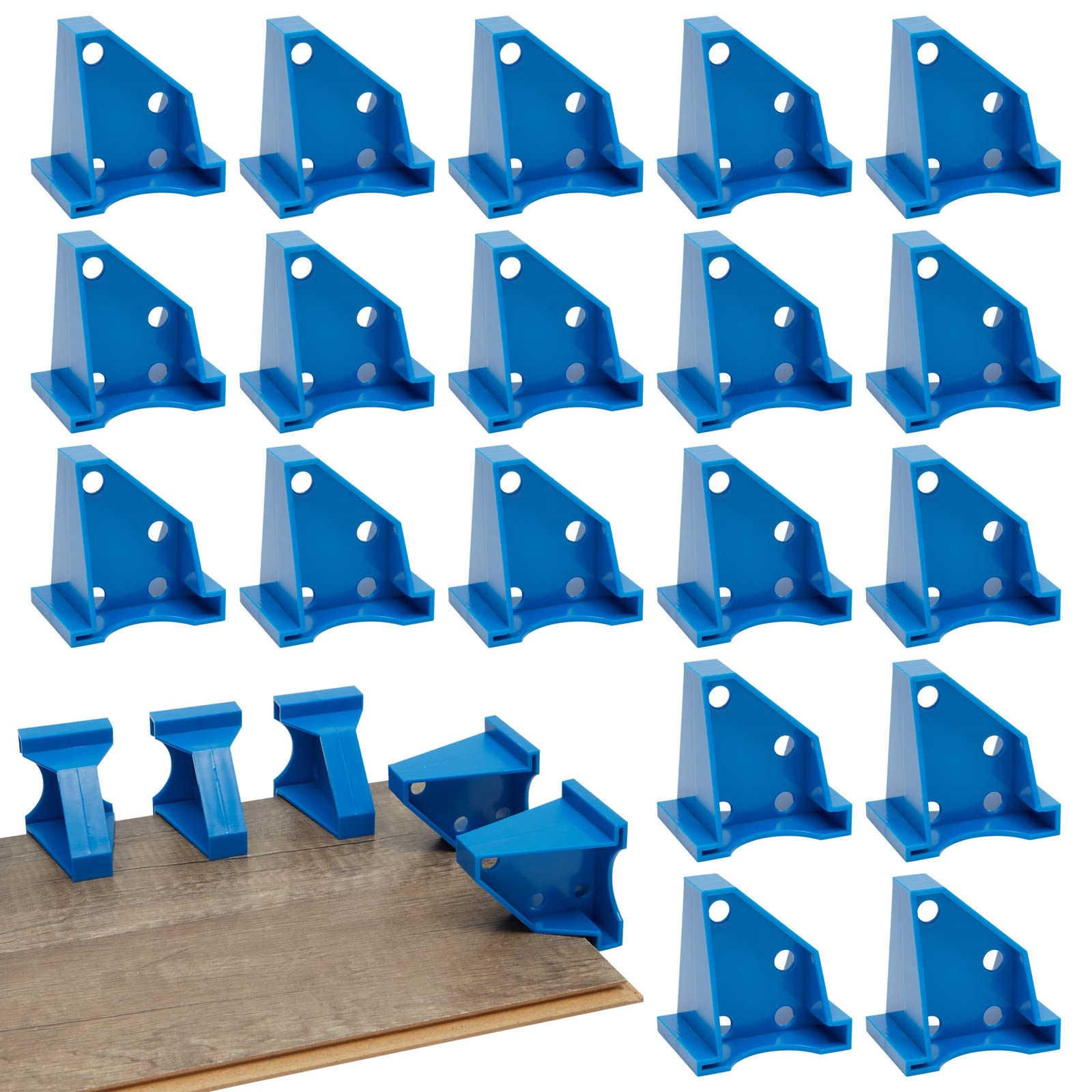 Flooring Spacers for Hardwood, Vinyl, Laminate Flooring Installation Kit (Blue, 1/4", 1/2")
