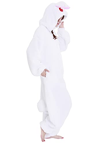SAZAC Fluffy Rabbit Kigurumi - Onesie Jumpsuit Halloween Costume