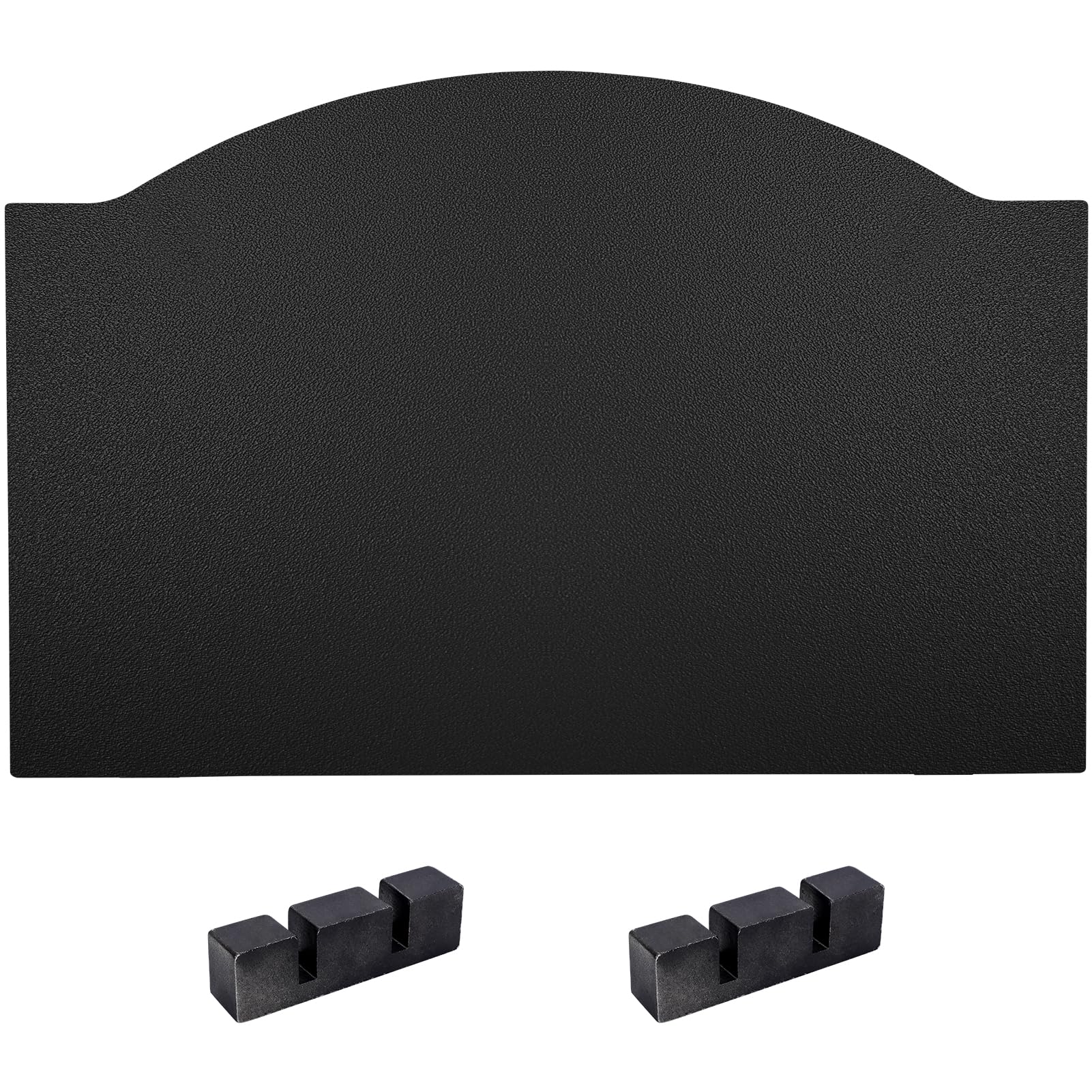 INNO STAGE 26" Fireplace Back Plates - Iron Fireback with Feet, Fireplace Wall Protection, Fireplace Heat Reflect, Black