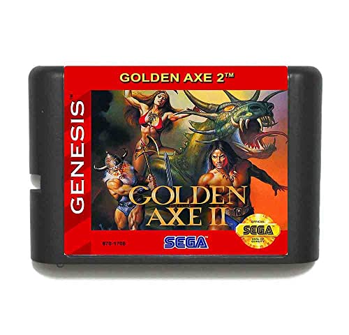 Golden Axe II Game Cartridge 16 Bit MD Game Card With Retail Box For Sega Mega Drive For Genesis (Black)
