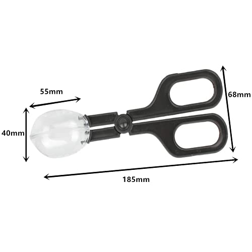 SWENSENLin 3 Pieces Reptile Feeding Clip Tongs Reptile Feeding Scooper Clamp Lizard Beetle Insect Catch Clamp for Tortoise Lizard Frog Spider Tarantulas