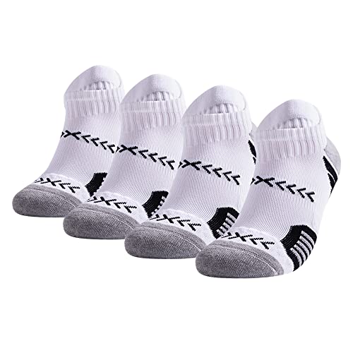 Fixseed Unisex Athletic Sport Socks with Cushioned Low Cut Running Socks for Women Men with Compression Arch Support