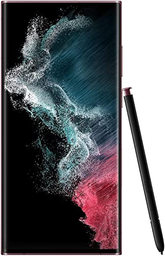 SAMSUNG Galaxy S22 Ultra 5G 512GB T-Mobile SM-S908U Burgundy (Renewed)