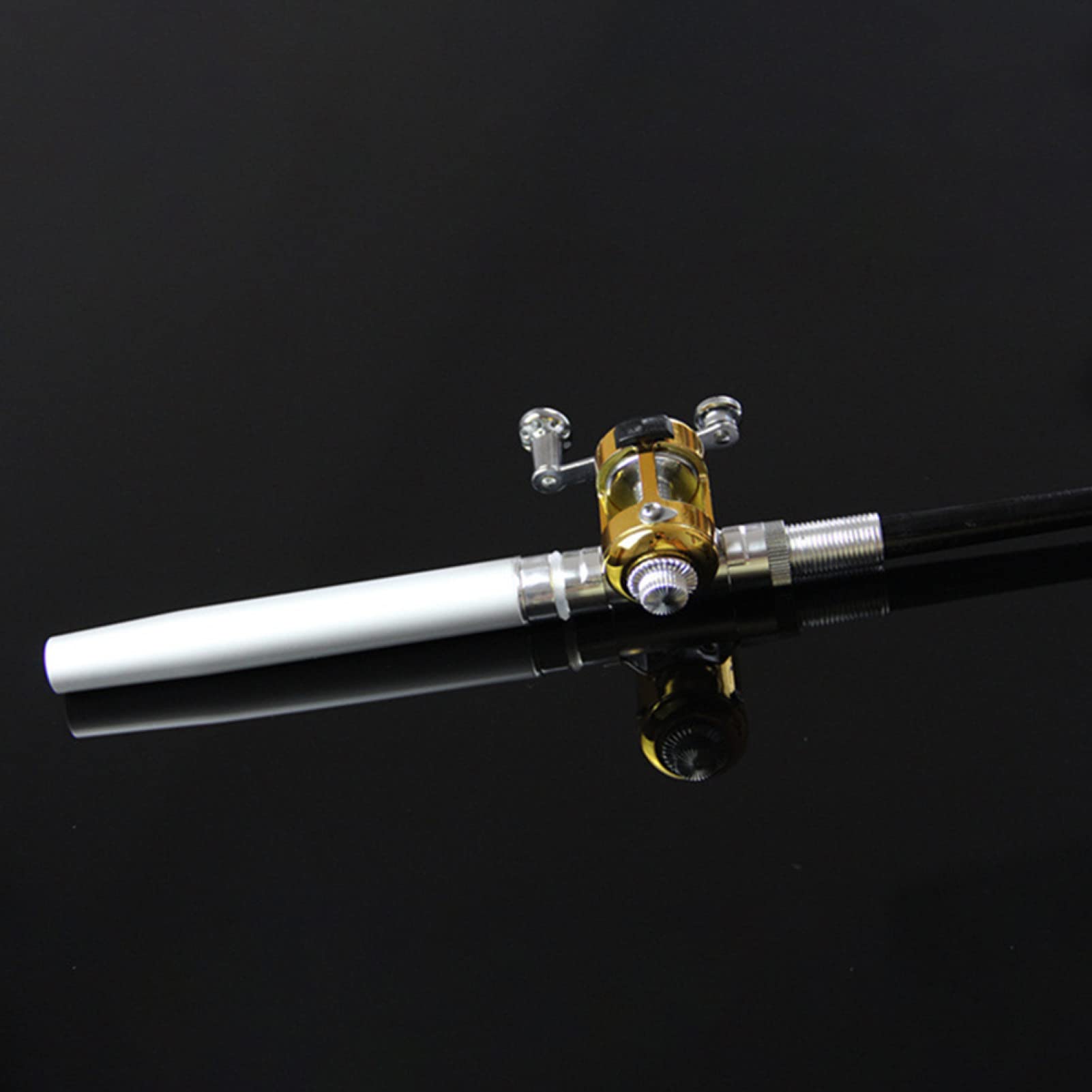 Grey990 Fishing Accessories Lightweight Mini Pen Shape Telescopic Fishing Rod Pole Reel Fish Tackle Tools