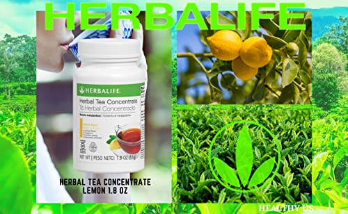 Herbalife TEAPACK Herbal Tea Concentrate: Lemon Flavor 30 Packets (1.7g), Boosts Metabolism, On The Go, Natural Flavor, No Artificial Sweeteners, Gluten-Free
