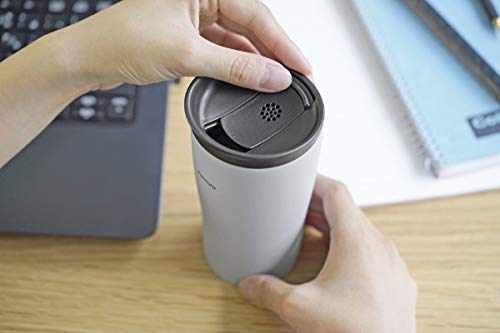 HARIO STF-300-GR Tumbler, Gray, 10.1 fl oz (300 ml), Thermal Tumbler with Lid