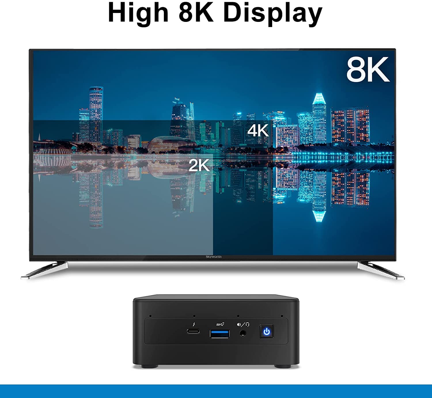 Intel NUC NUC11PAHi7 Mini PC/HTPC,Mini Computer,Windows 11,Four-Core i7 - Up to 4.7 GHz Turbo,NVMe SSD DDR4RAM,WiFi 6,BT 5.0 Thunderbolt 3,8K Support,Quadruple Monitor Capable(32GB RAM+1TB)