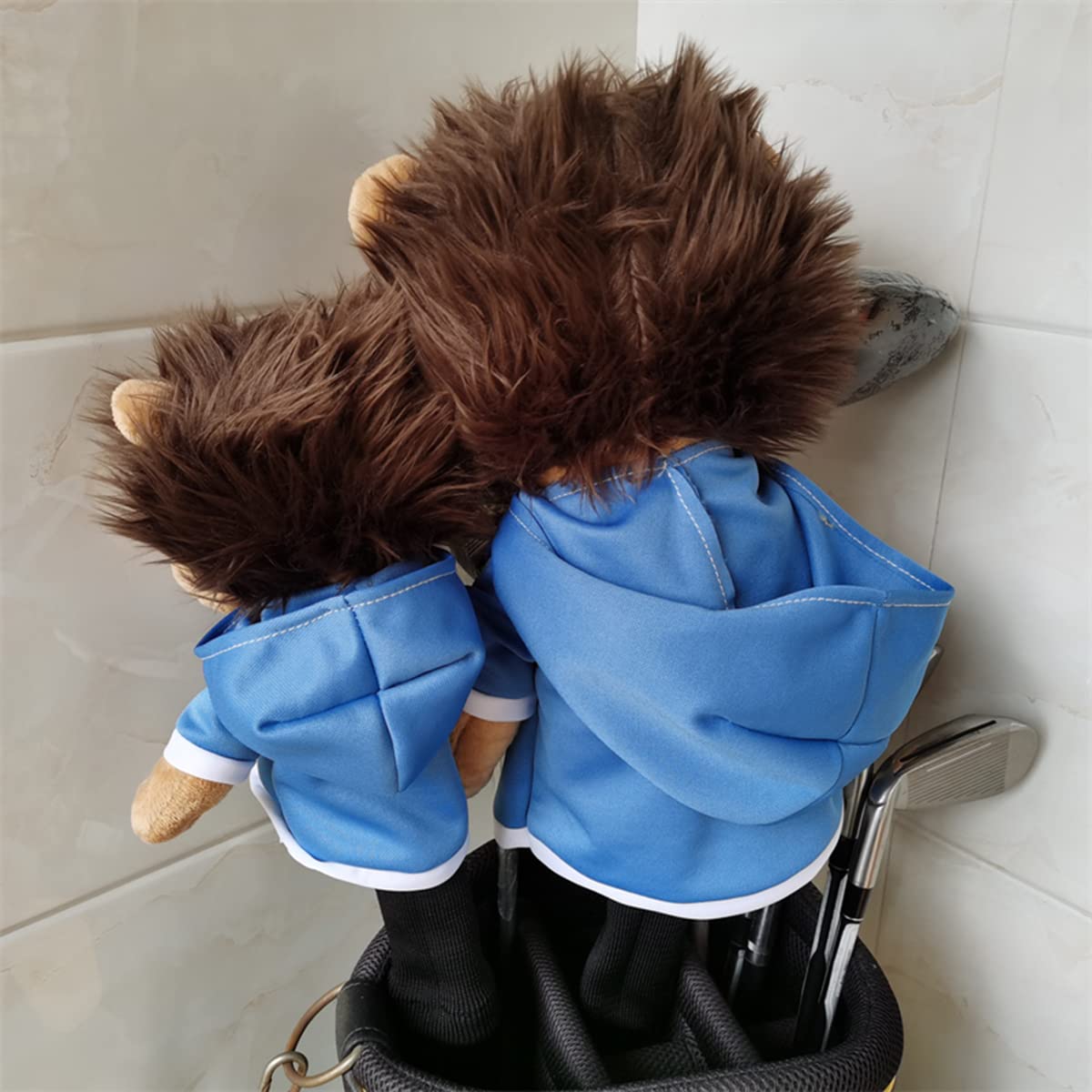 Golf Club Covers, Golf Head Covers,Animal Golf Driver Wood Covers, Fit Drivers and Fairway, Lovely Orangutan, Funny and Functional