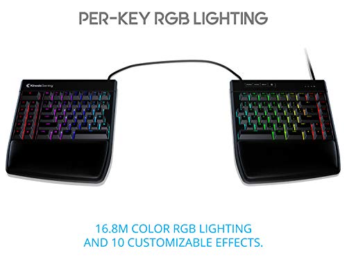 KINESIS USB GAMING Freestyle Edge RGB Split Mechanical Keyboard (MX Blue)
