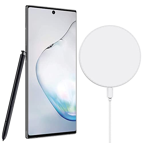 Samsung Galaxy Note 10 (256GB, 8GB) 6.3" AMOLED, IP68 Water Resistant, Snapdragon 855, 4G LTE Fully Unlocked (T-Mobile, Verizon, Global) N970U (w/ P1300 Fast Wireless Charging Pad, Aura Black)