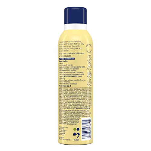 Nair Hair Remover Body Spray, Arm, Leg and Bikini Hair Removal Spray, 7.5 Oz Can