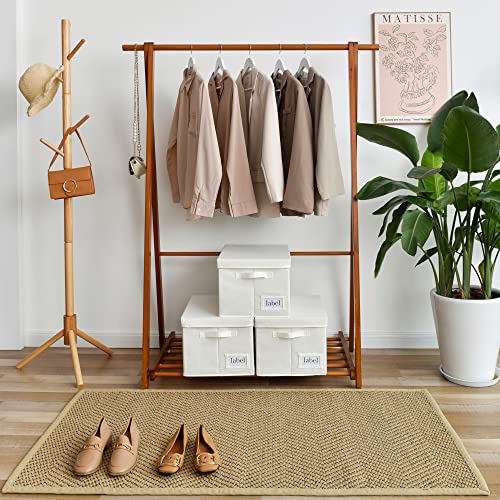GRANNY SAYS Bundle of 3-Pack Rectangle Storage Bins & 3-Pack Closet Storage Bins with Lids