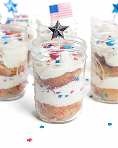 Pillsbury Funfetti 4th of July Bundle, 1 of each: Stars & Stripes Cake Mix and Vanilla Frosting with Candy Bits with By The Cup Frosting Spreader