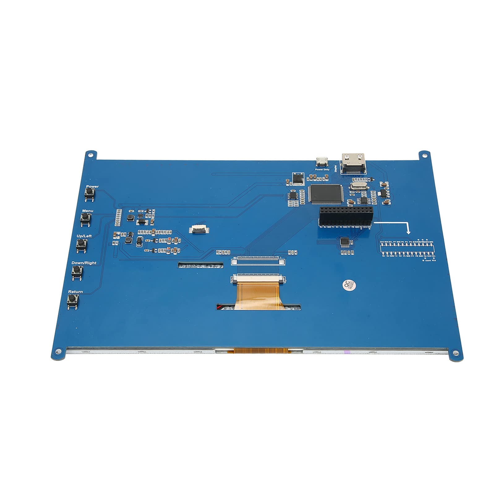 Kafuty-1 for Raspberry Pi 10.1 Inch Display Screen,1024x600 HDMI LCD Screen Display Monitor for Raspberry Pi Zero W,4,TN LCD 90