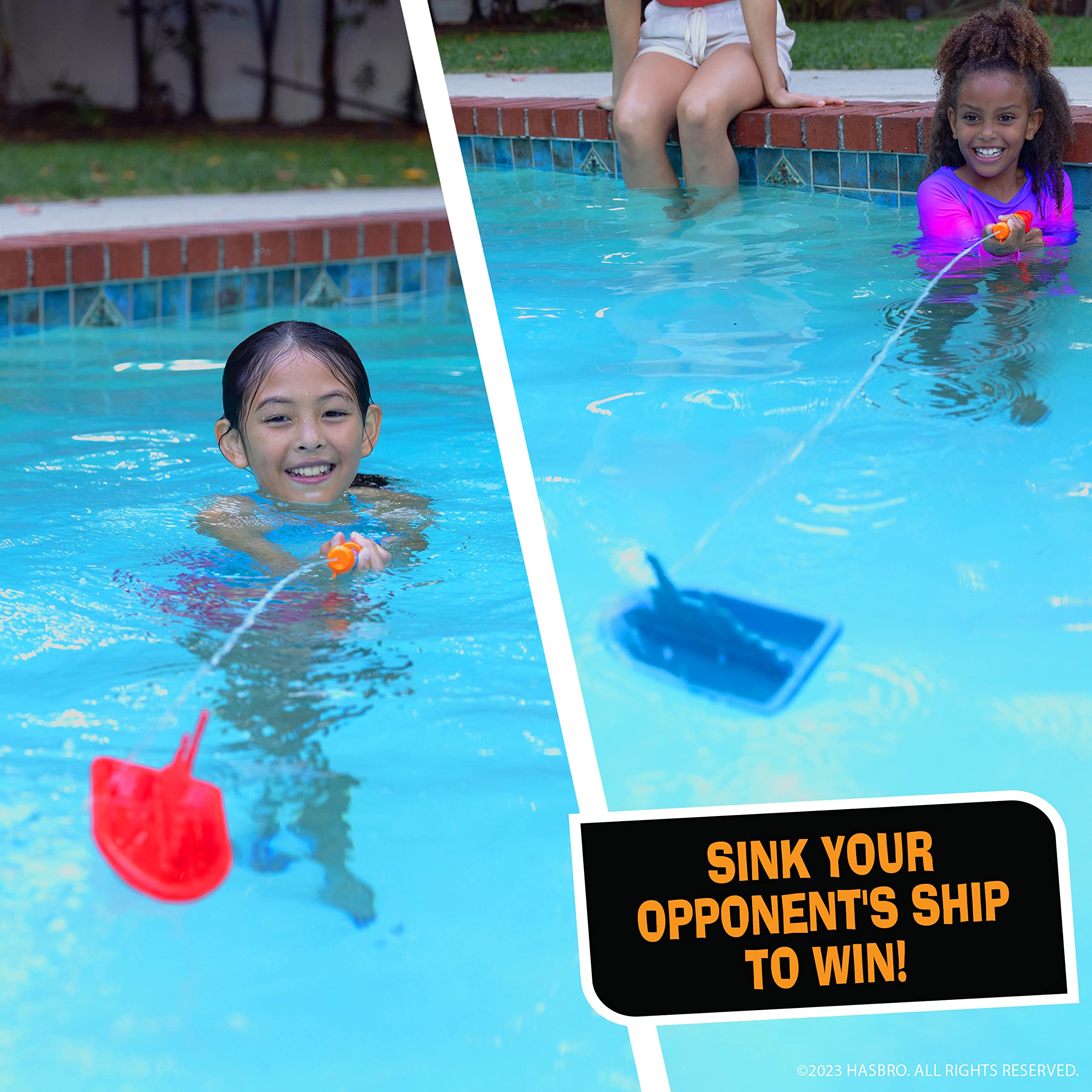Hasbro Battleship Splash Game β Backyard Water Toys for Outdoor Summer Fun