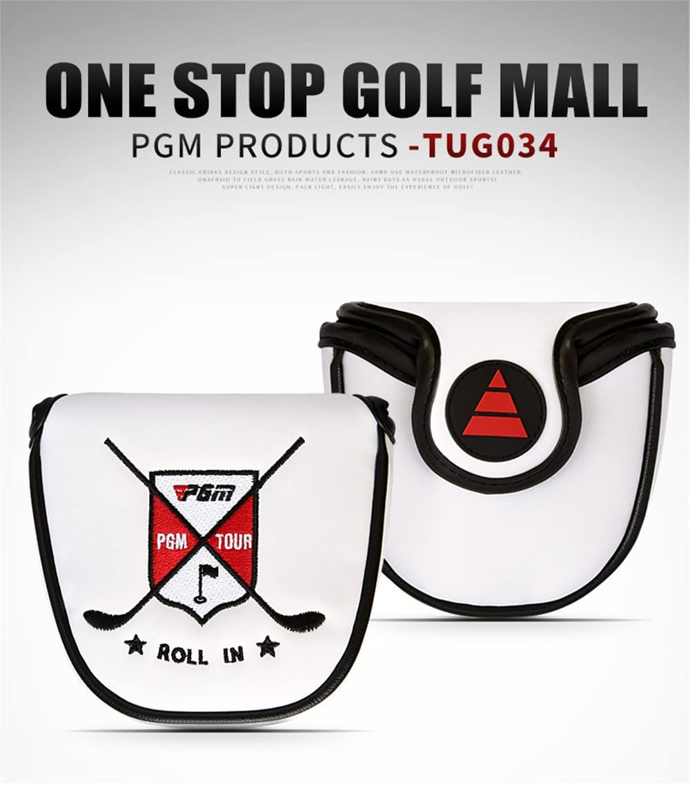 Golf Putters Mens Mallet Putter Womens Golf Club Putter with Golf Ball Picking Function and Golf Headcover (Silver)