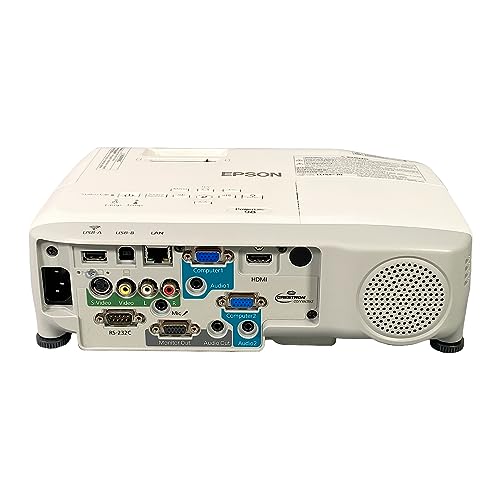 Epson PowerLite 98 Projector 3000 Lumens HD 1080i HDMI H577A, Bundle: Remote Control, Power Cable, HDMI Cable