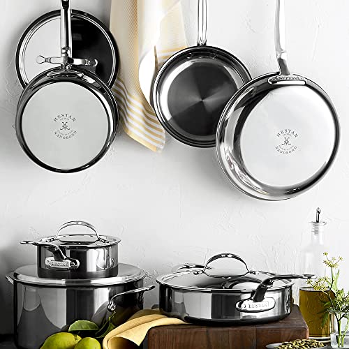 Hestan - NanoBond Collection - Titanium Stainless Steel 8.5-Inch Frying Pan - Toxin, PFAS, & Chemical Free Clean Cookware, Induction Cooktop Compatible