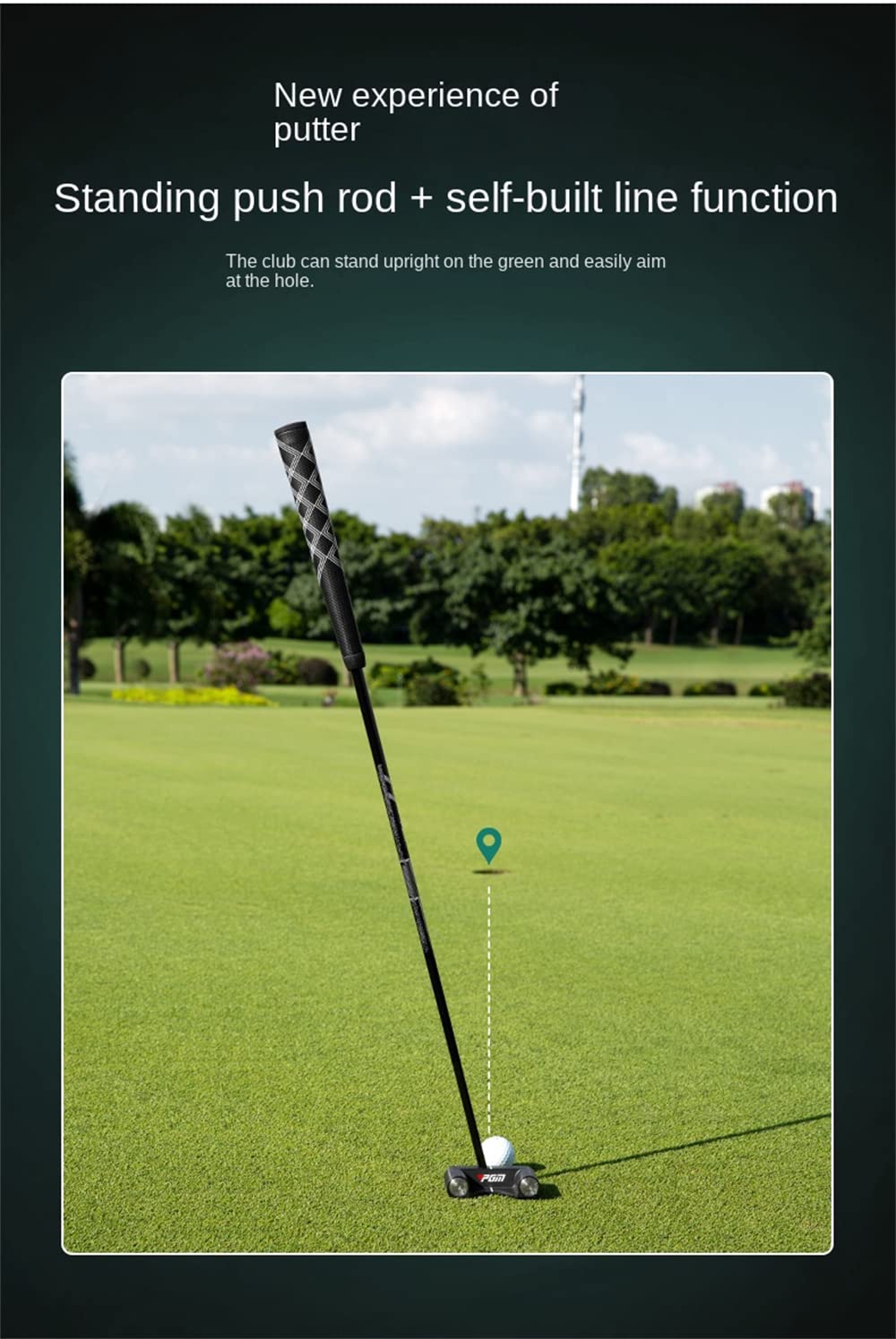 Golf Standing Putter Right Handed for Men Women Golf Putters Golfers (Black)