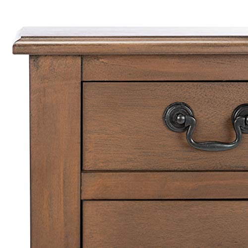 SAFAVIEH Home Collection Athena Brown 3-Drawer Console Table