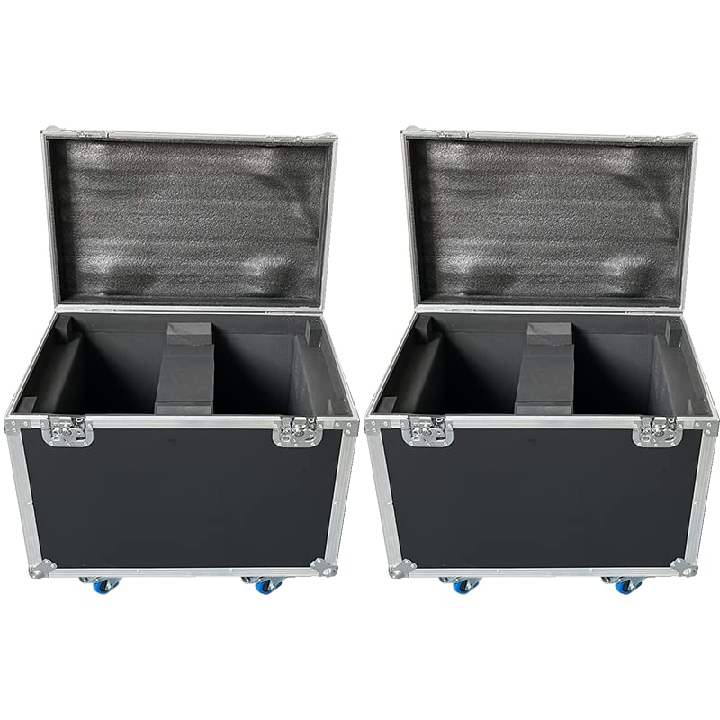 Flightcase for Beam 7R 230W Moving Head Stage Light Roadcase 2Lights in 1Case Sharpy Lamb GOBO Lyre DMX Rainbow Effect Dj Bar Party (2Pcs Flightcases)