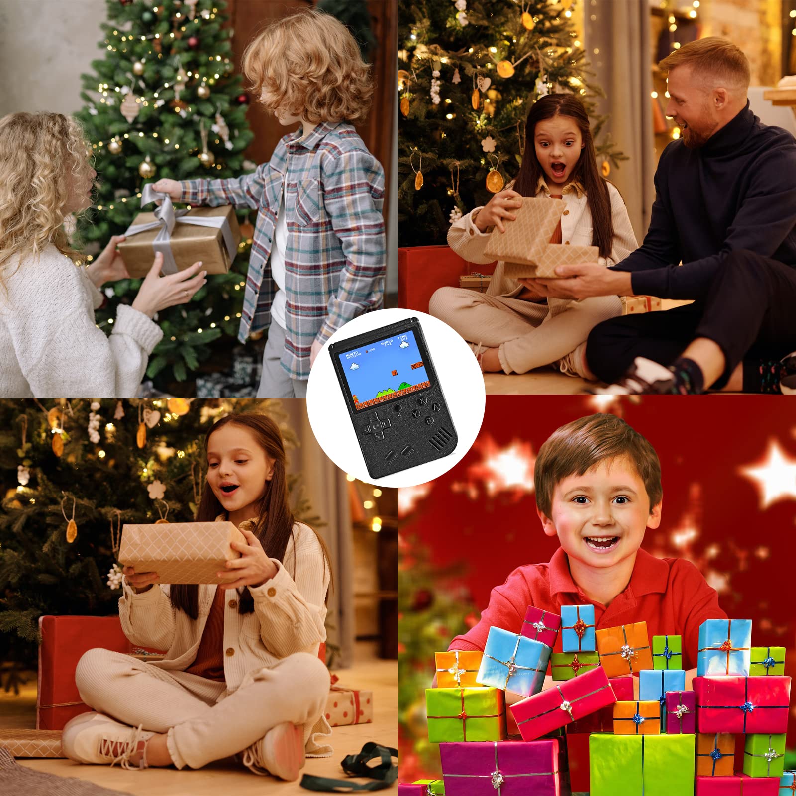 Handheld Game Console-Portable Retro Video Game with 400 Classic FC Games, 2.8 Inch Color Screen, Support TV Connection & Two Players, 1020mAh Rechargeable Battery Present.Christmas gift,Birthday gift