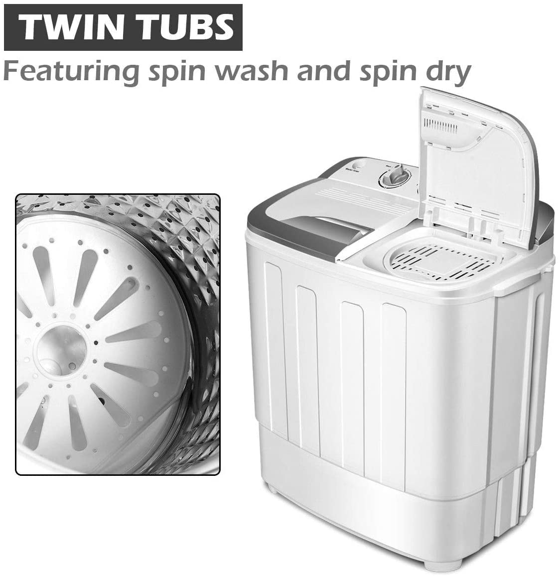 Generic EP24779 FUTADA Washing Machine, Gray